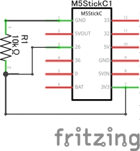 M5StickC(ESP32)による「ELEGOO Arduino用UNO R3スターターキット」を利用したArduino入門 その4 デジタル入力 | Lang-ship