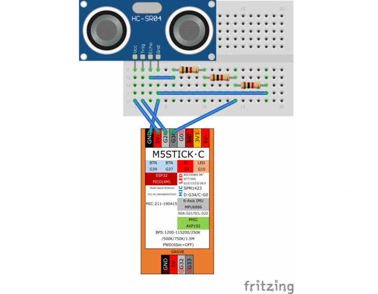M5StickC(ESP32)による「ELEGOO Arduino用UNO R3スターターキット」を利用したArduino入門 その8 超音波 ...